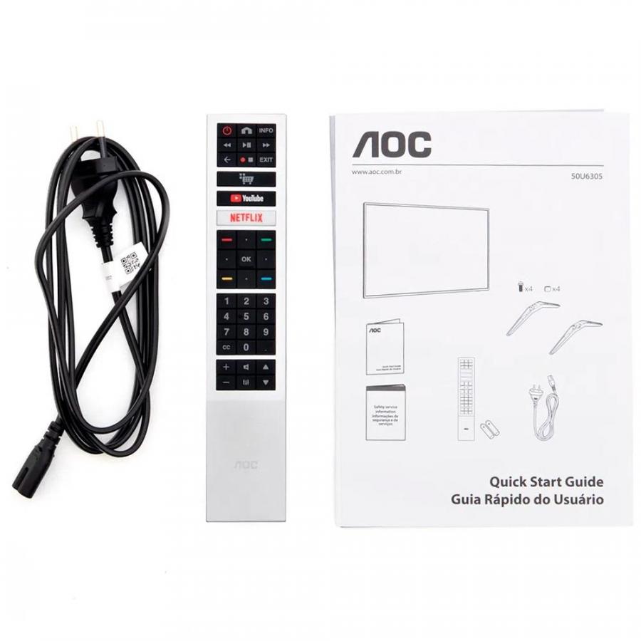 Smart TV 50" LED 4K 50U6305/78G AOC - CROI